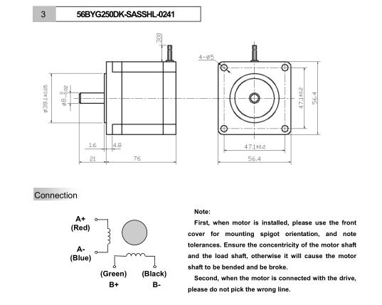 Small Size, High Torque, Syntron 56 Series Two-phase Hybrid Stepper ...